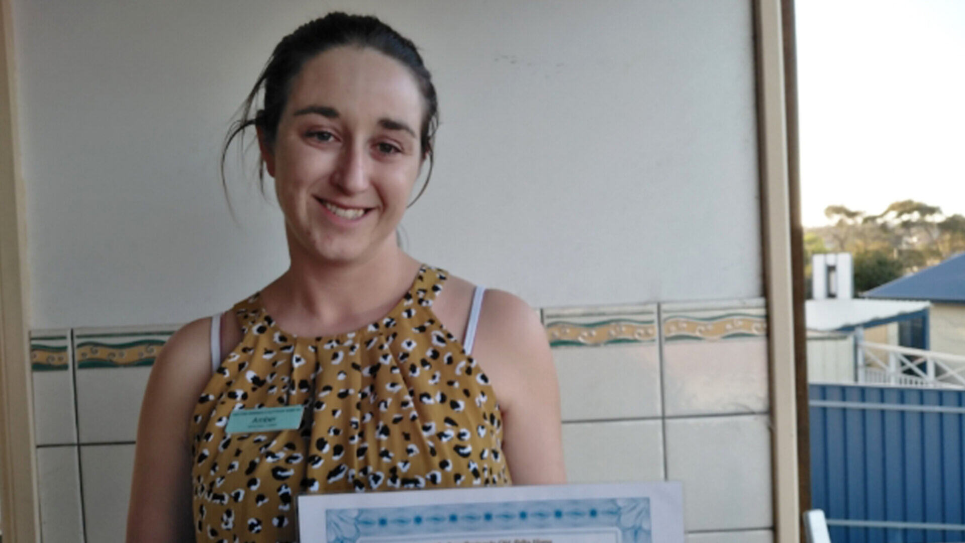 Amber finds pride in new role as a personal carer, with support from ...